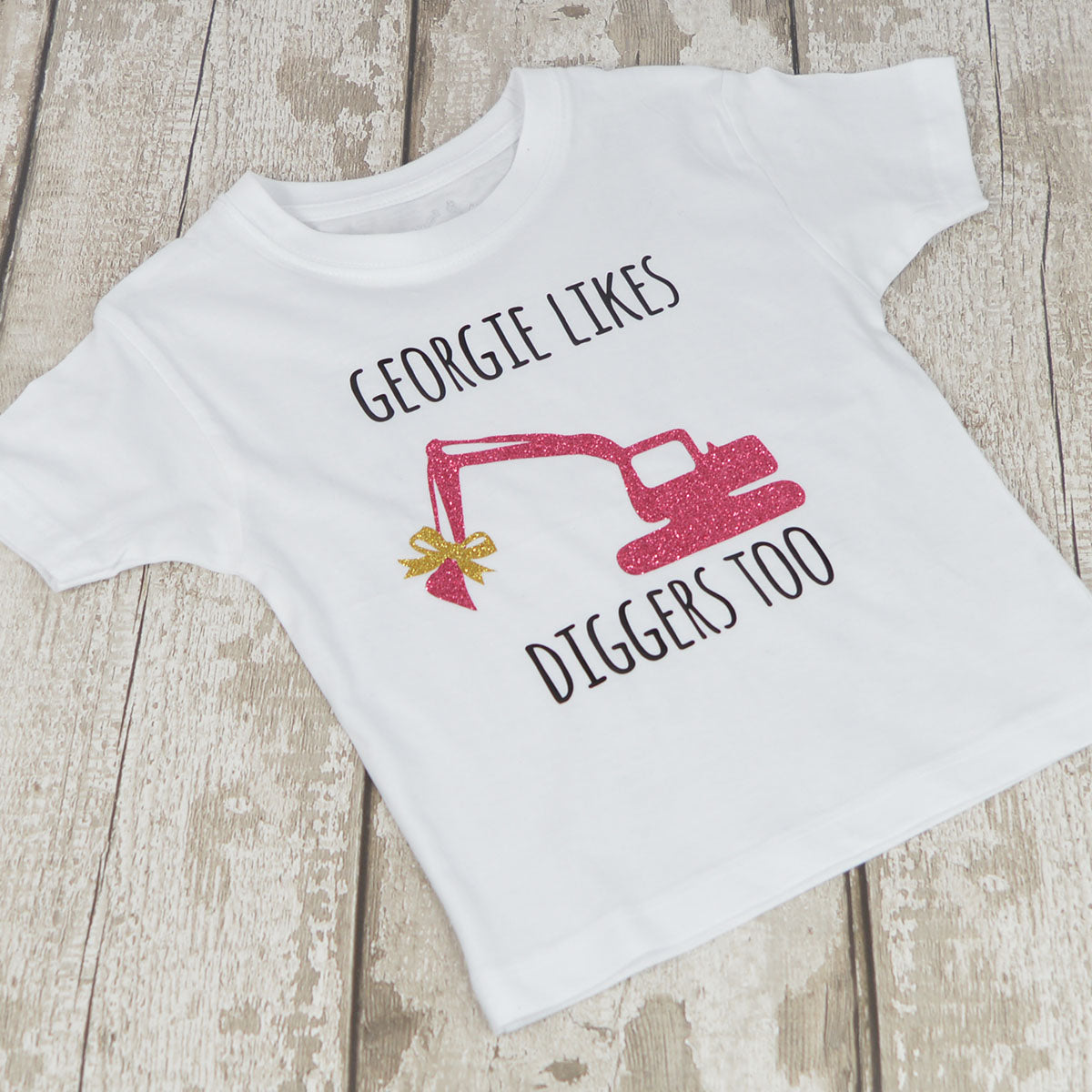 Girls Like Diggers Too T-Shirt – Rocket & Rose (Katie's Kids Clothes ...